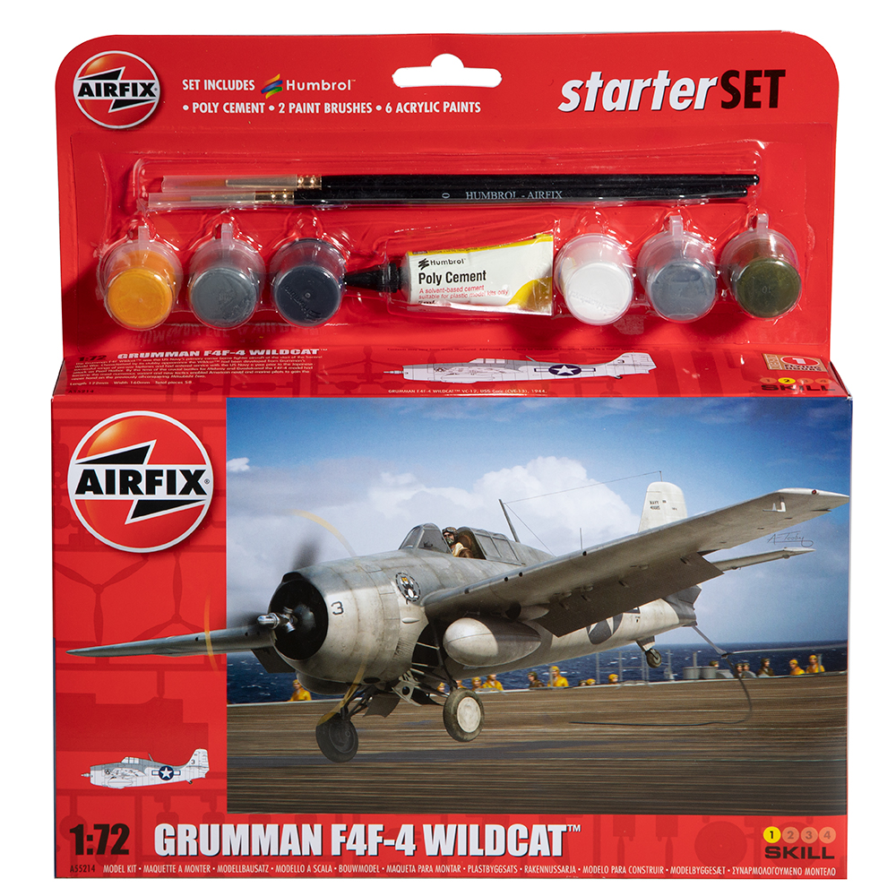 Airfix - Grumman F4F-4 Wildcat Model Set | Peter's of Kensington