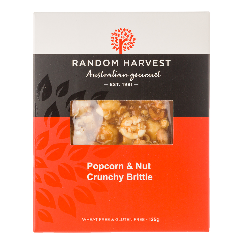 Random Harvest - Peanut and Popcorn Brittle 125g | Peter's of Kensington