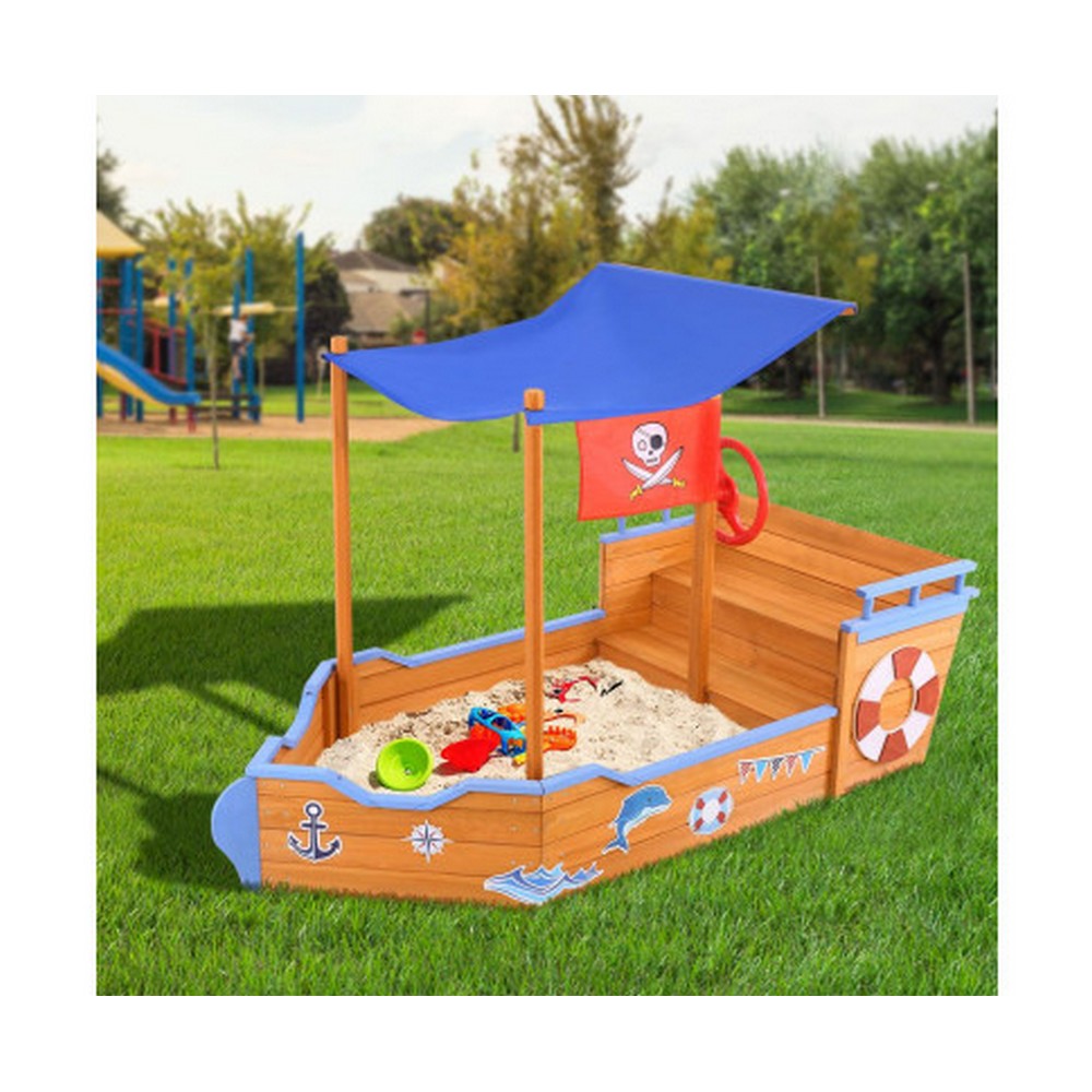 Kids Play - Boat Sand Pit With Canopy | Peter's of Kensington