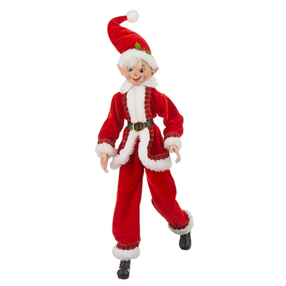Raz - Red Posable Elf | Peter's of Kensington