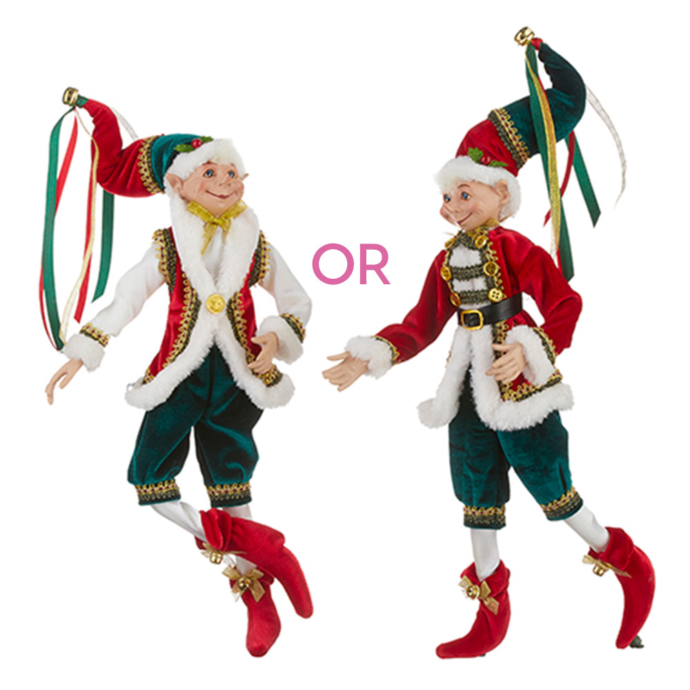 Raz - Traditional Posable Elf 40cm | Peter's of Kensington