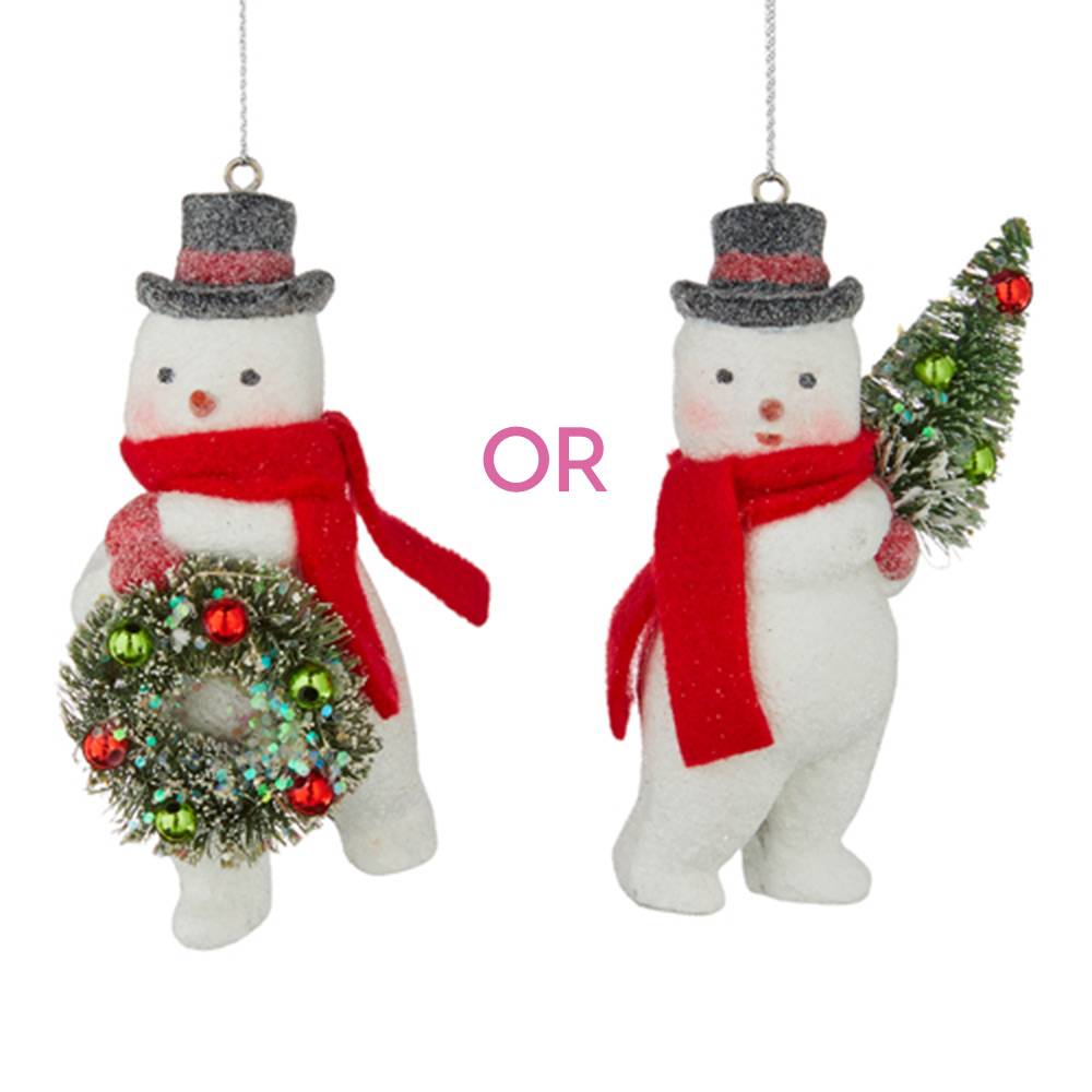 Raz - Retro Snowman Ornament | Peter's of Kensington
