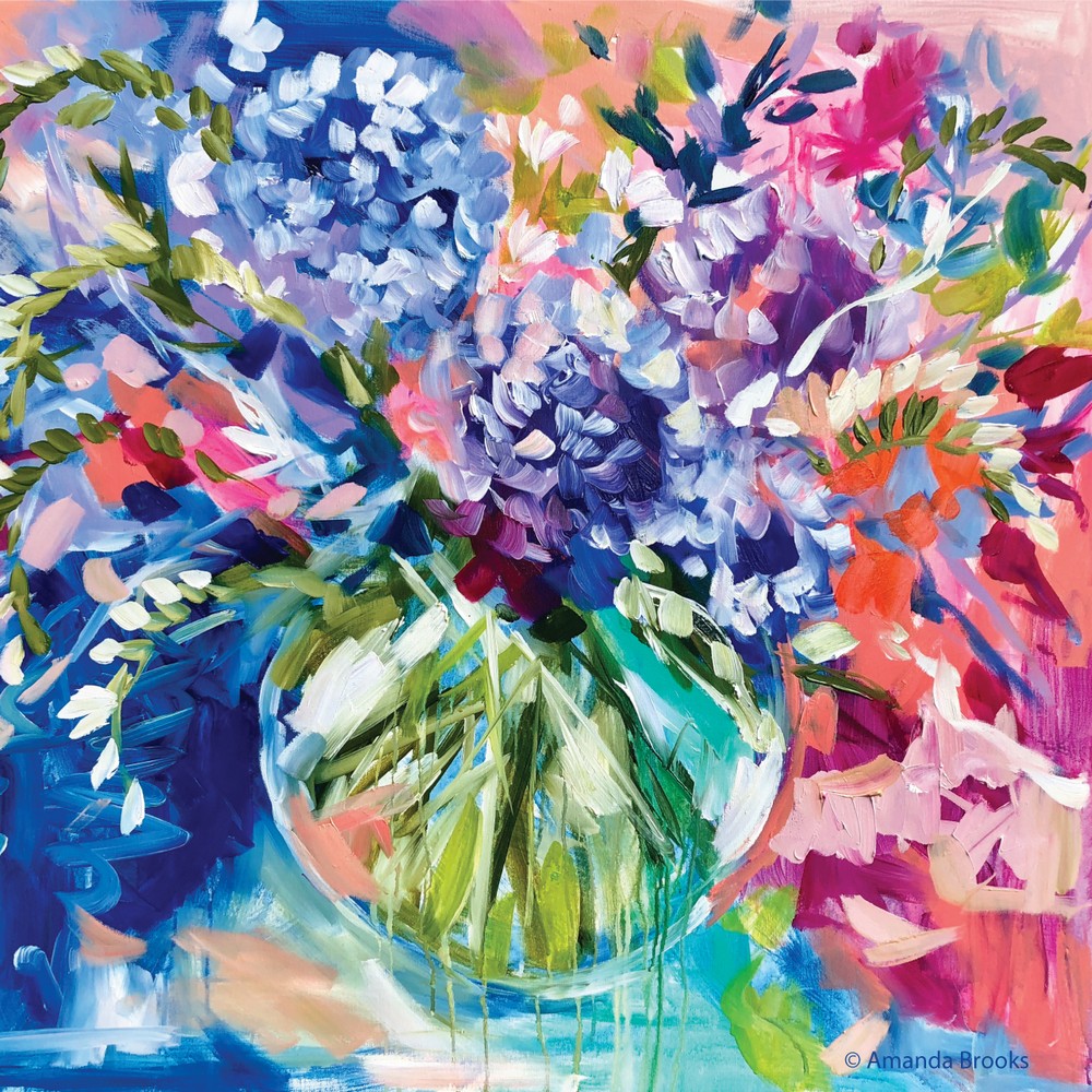 Lilli Rock - Freesia & Hydrangea Coaster | Peter's of Kensington