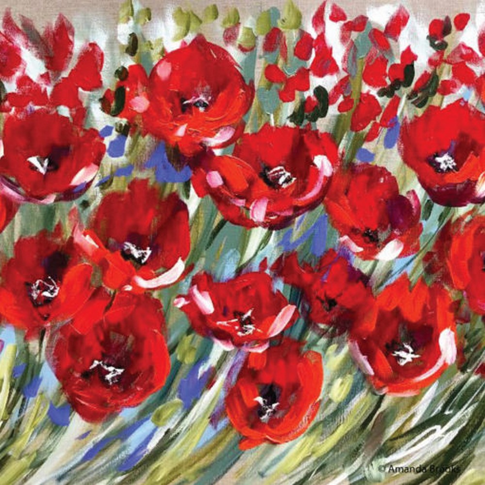 Lilli Rock - Poppies Coaster Set 4pce | Peter's of Kensington