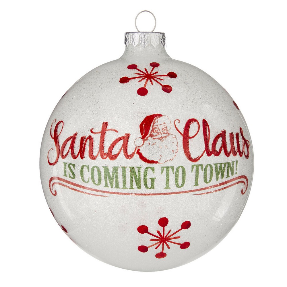 Raz - Santa Claus Ball Ornament | Peter's of Kensington