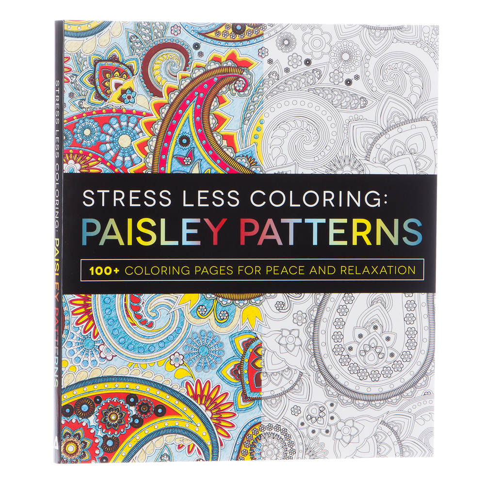 Book - Stress Less Colouring Paisley Patterns | Peter's of Kensington