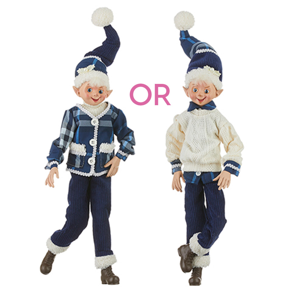 Raz - Cozy Knit Posable Elf | Peter's of Kensington
