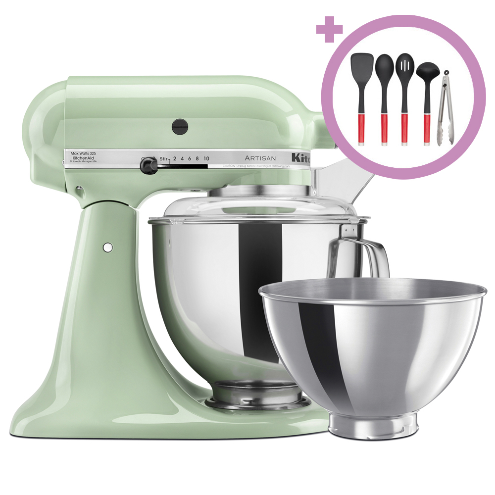 KitchenAid - KSM160 Pistachio Stand Mixer + Utensil Set | Peter's of ...