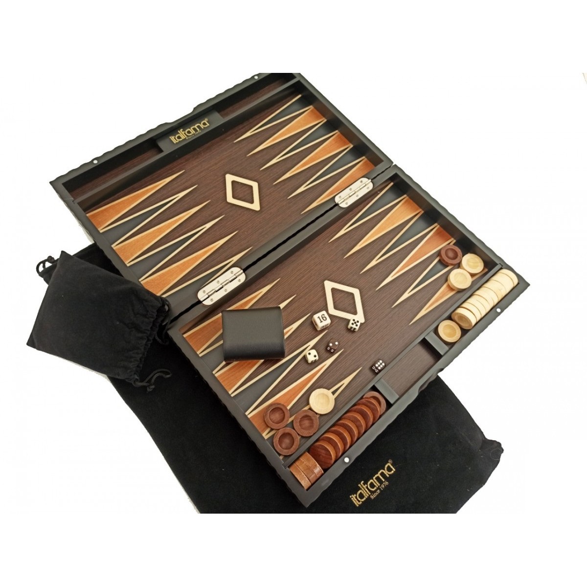 Italfama - Hand Carved And Hand Inlaid Wooden Backgammon | Peter's of ...