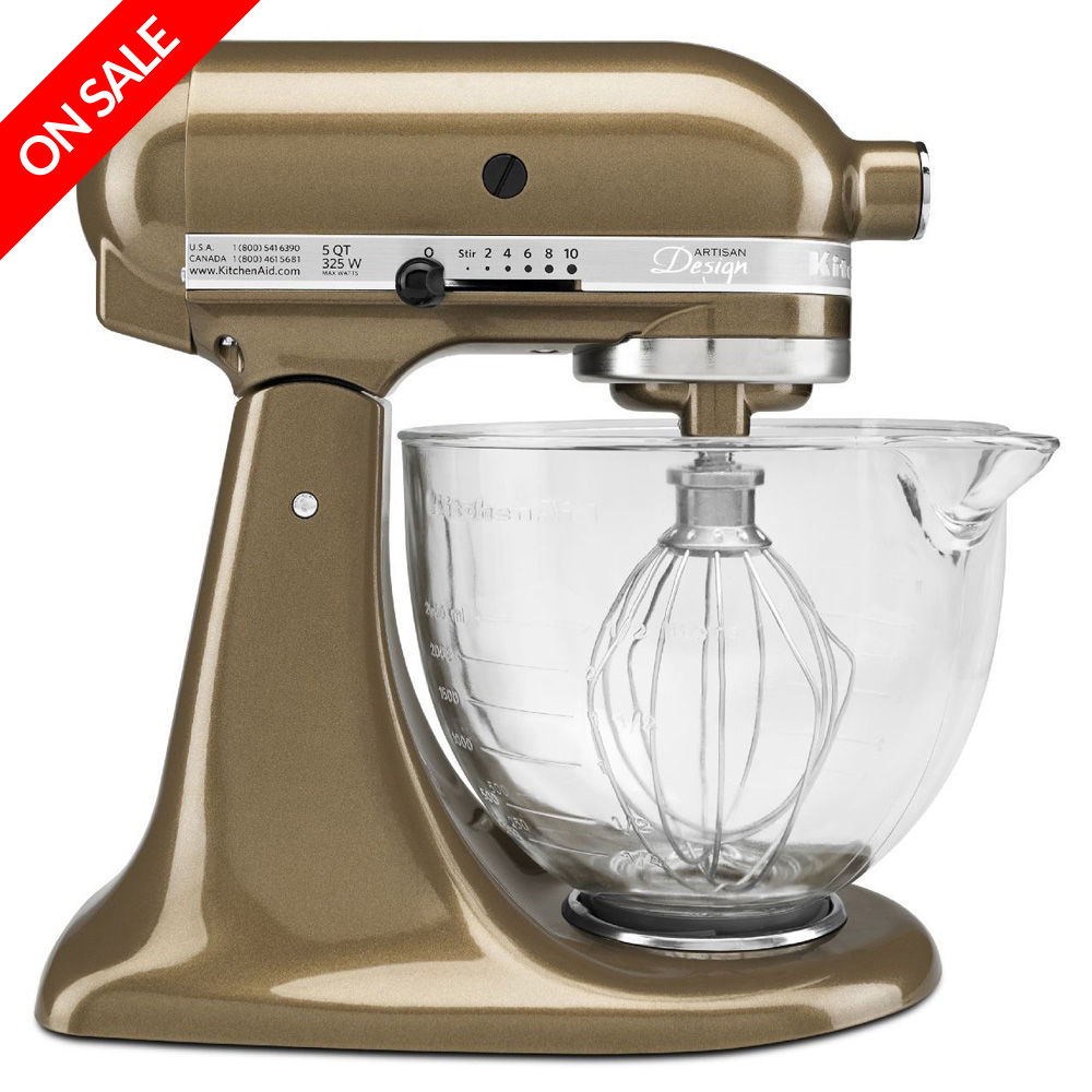KitchenAid - Platinum KSM156 Toffee Stand Mixer | Peter's of Kensington