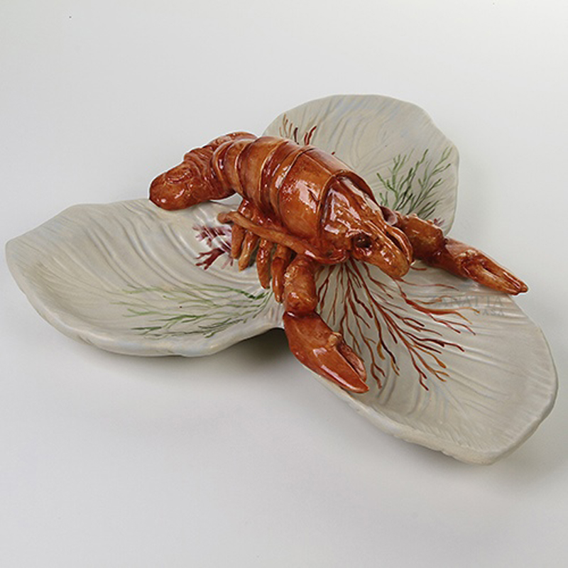 Zanatta - 3 Leaves Snack Dish with Lobster 28x12cm | Peter's of Kensington