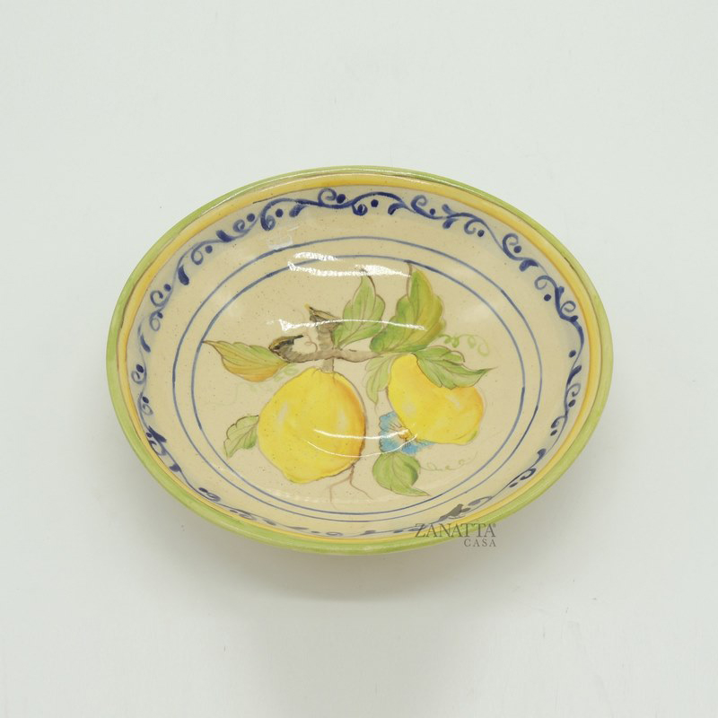 Zanatta - Italian Bowl With Lemons Drawing In Cream Colour | Peter's of ...