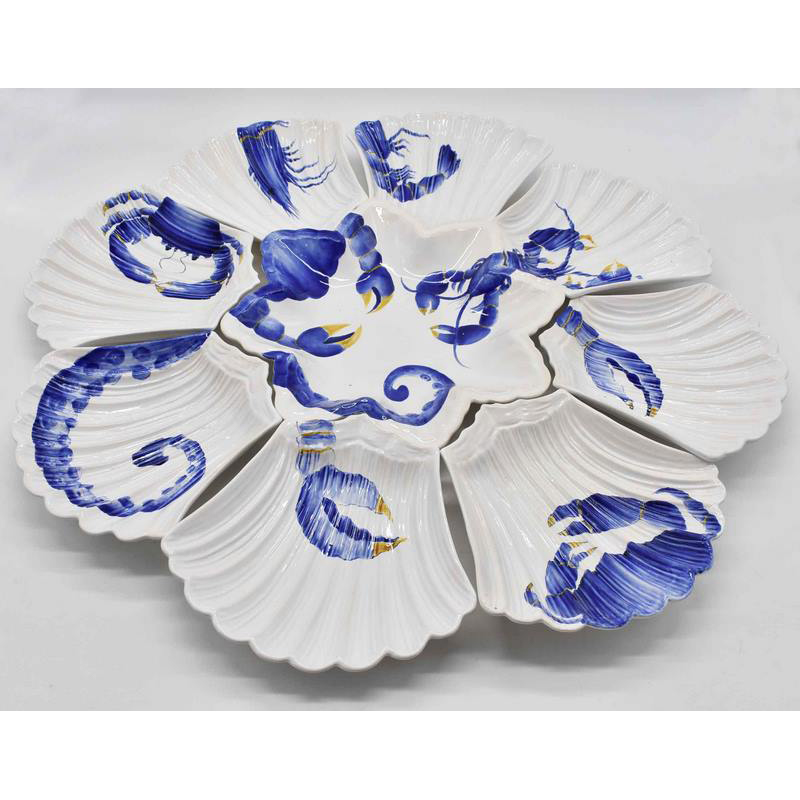 Zanatta - Shell Snack Dish Set w/ Seafood Design | Peter's of Kensington