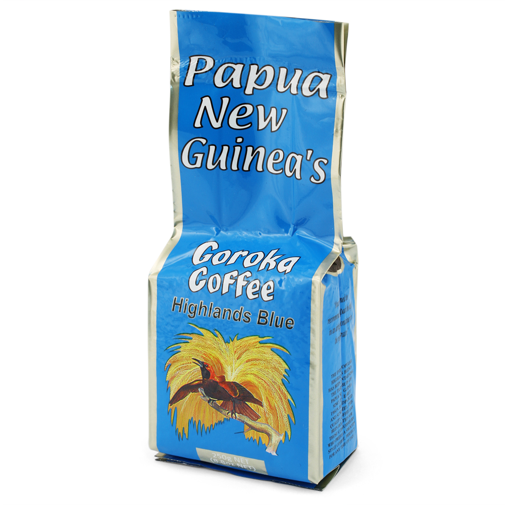 Goroka Coffee - Highlands Blue Ground Coffee 250g | Peter's of Kensington