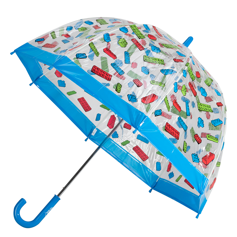 Clifton - Lego Block Kids' Birdcage Umbrella Blue | Peter's of Kensington