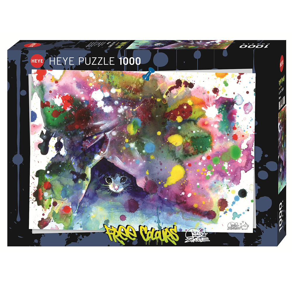 Heye - Free Colours Meow Jigsaw 1000pce | Peter's of Kensington
