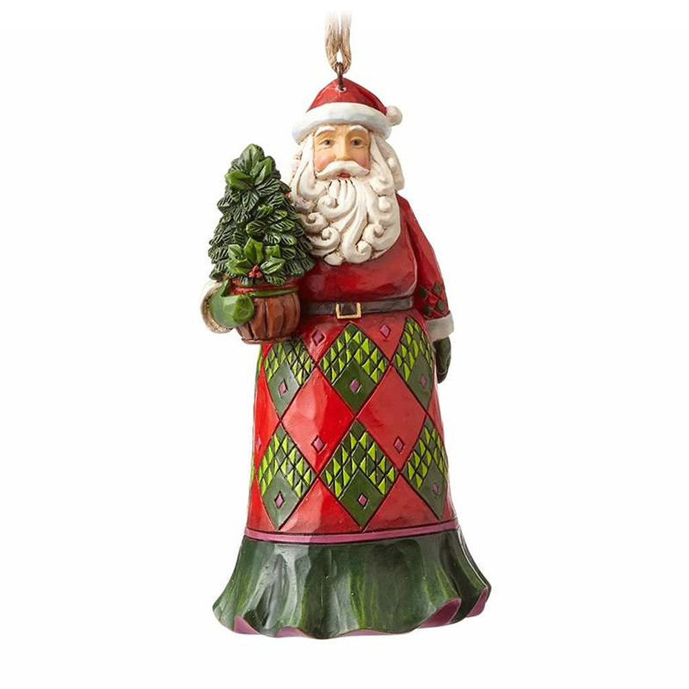 Heartwood Creek - Evergreen Santa with Tree Ornament | Peter's of ...
