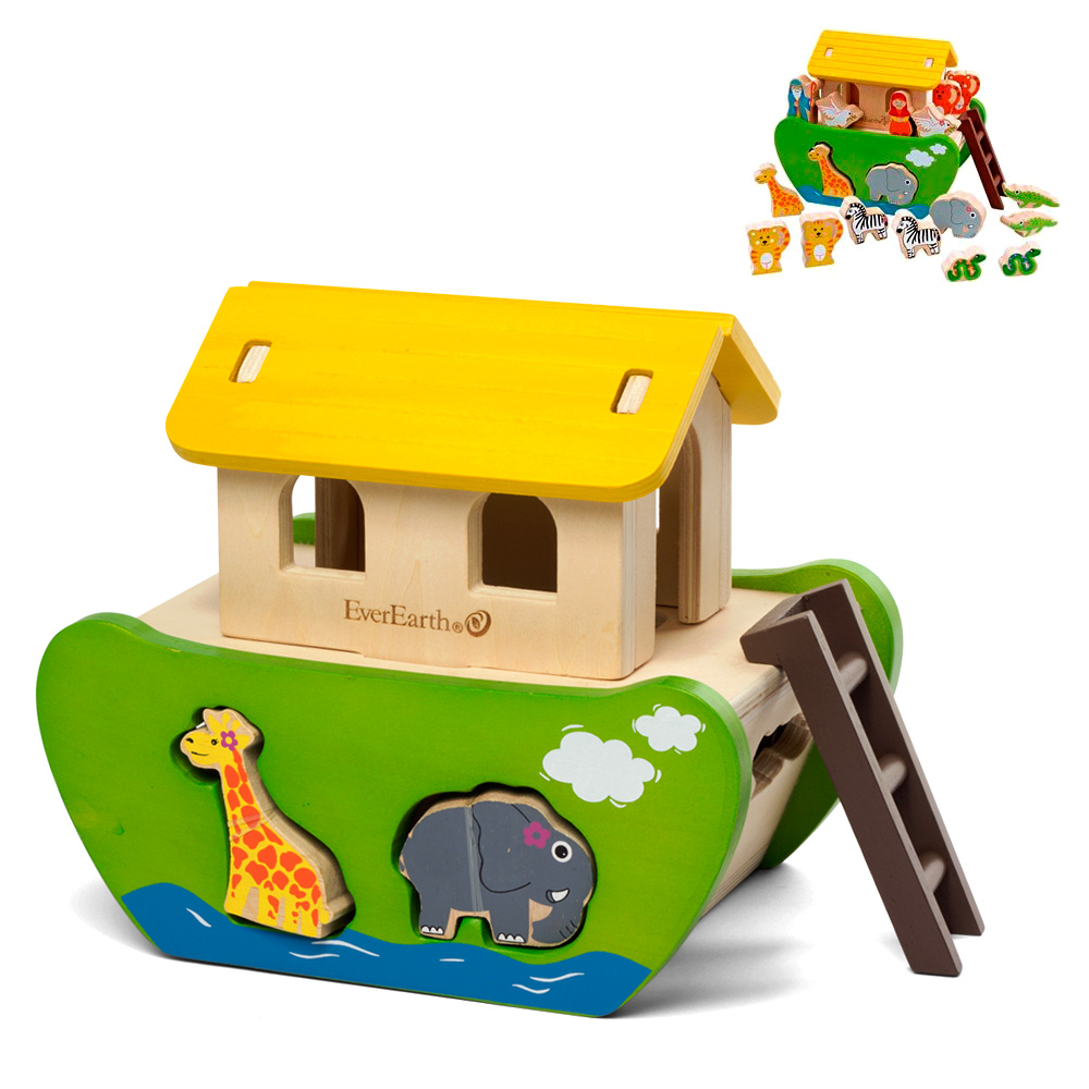EverEarth - Shape Sorting Noah's Ark | Peter's of Kensington