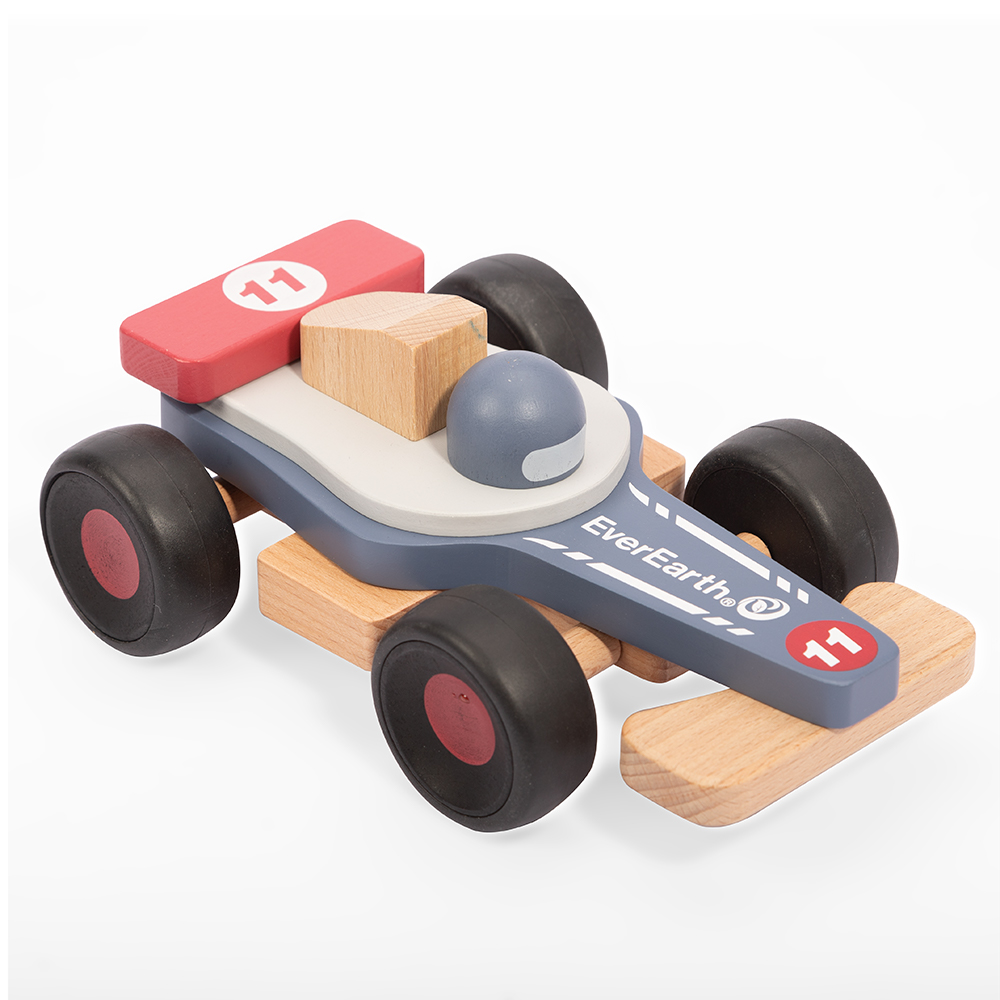 EverEarth - Wooden Racing Car | Peter's of Kensington
