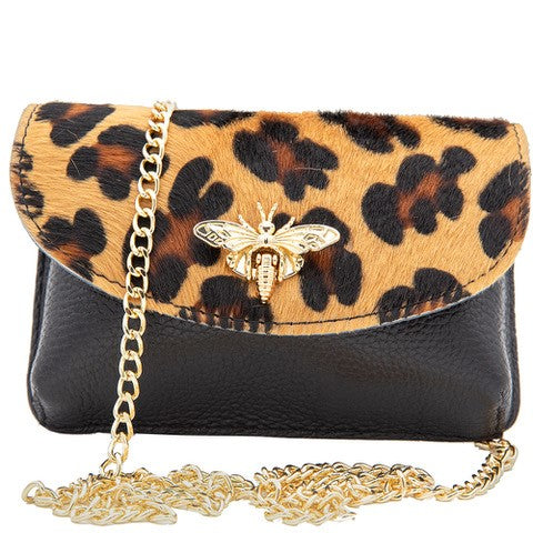 Marlafiji - Biscuit Leopard Mini Purse/Shoulder Bag | Peter's of Kensington