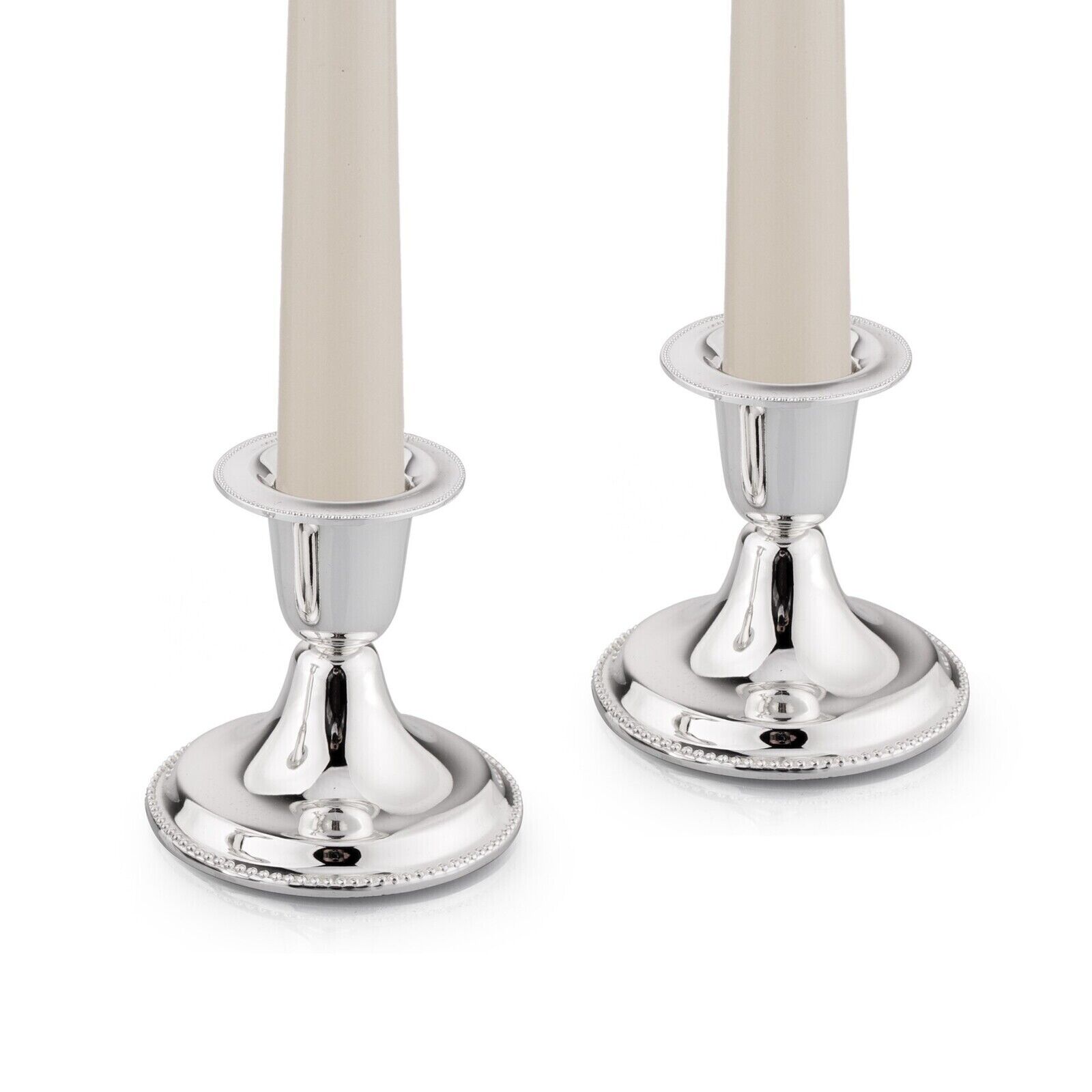 Whitehill - Silver Plated Low Candlestick Set 2pce | Peter's of Kensington