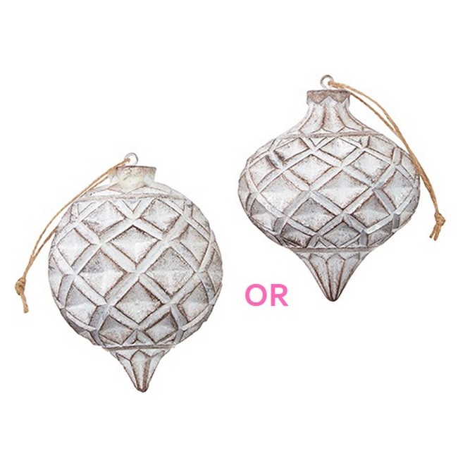 Raz - Antique Bronze Diamond Point Ornament Assorted | Peter's of ...