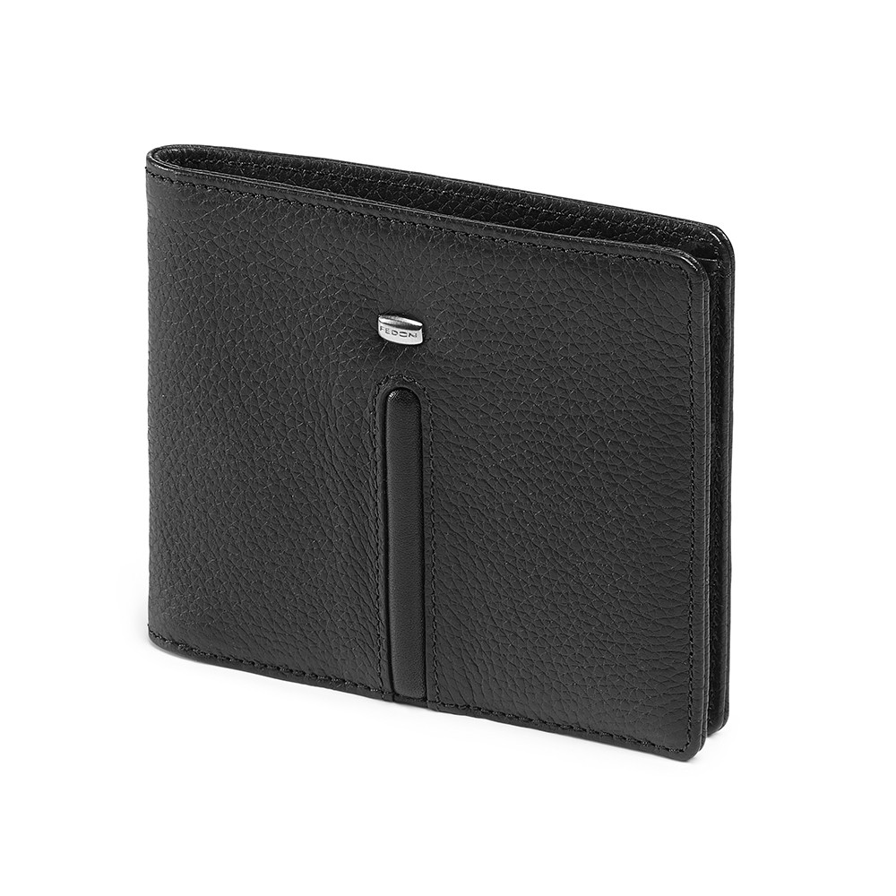 Fedon - Mini Black Ulisse Wallet | Peter's of Kensington