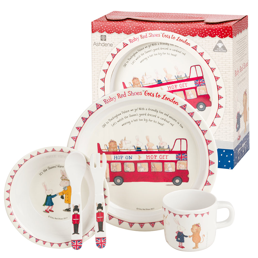 Ashdene - Ruby Red Shoes London Kids Dinner Set 5pce | Peter's of ...