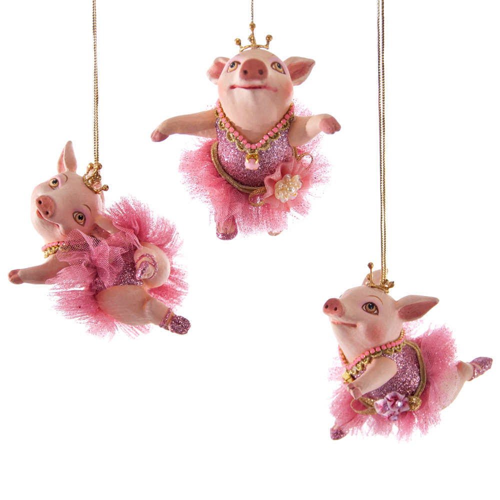 Katherines Collection - Ballerina Pig Ornament | Peter's of Kensington