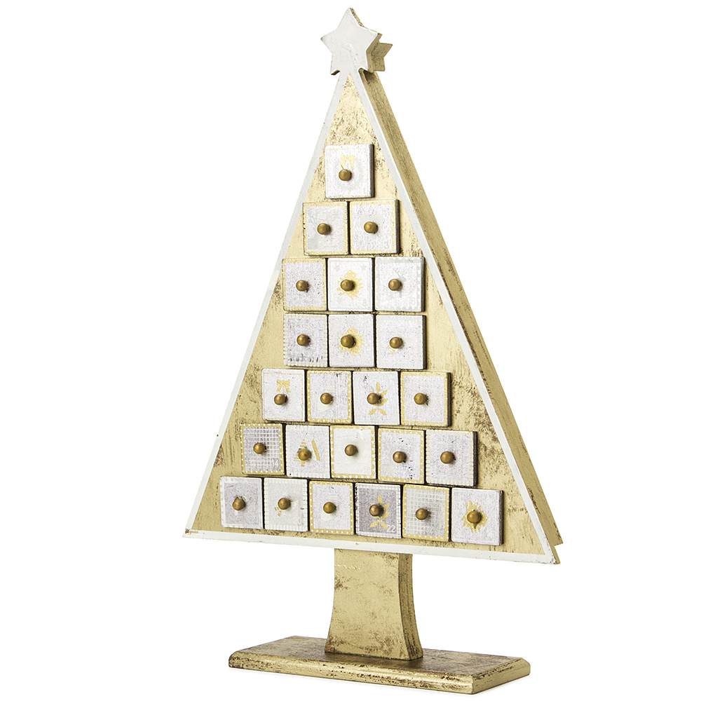May Time - Wooden Advent Calendar Christmas Tree | Peter's of Kensington