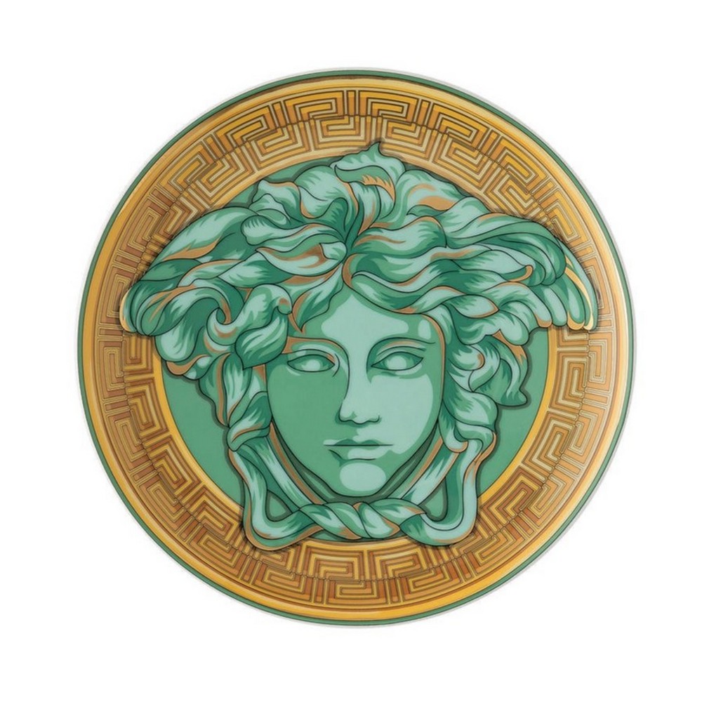 Rosenthal - Versace Medusa Amplified Coin Plate 17cm Green | Peter's of ...