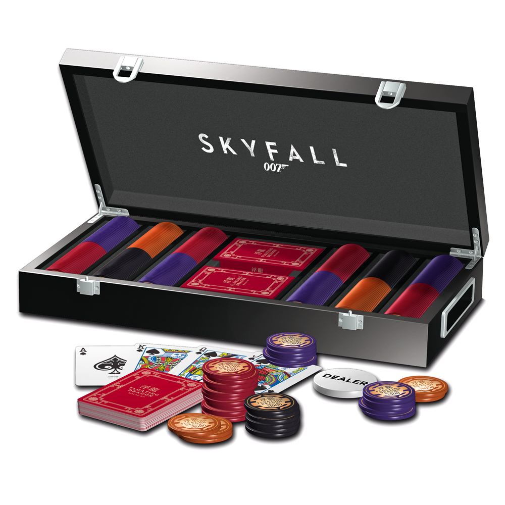 Games - James Bond Skyfall Luxury Poker Set with 300 Chips | Peter's of ...