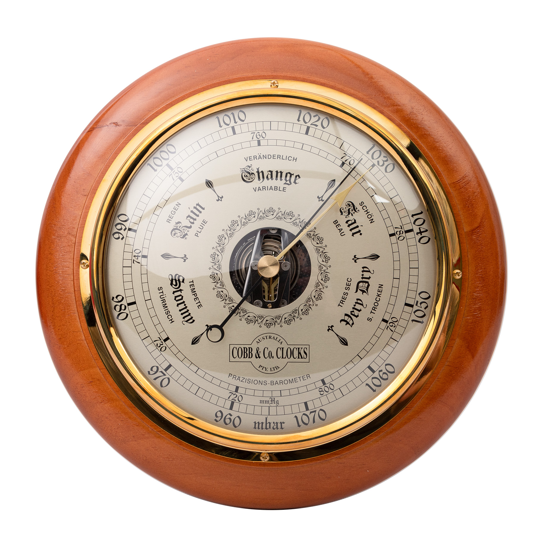 Cobb & Co. - Round Barometer 280mm Oak | Peter's of Kensington