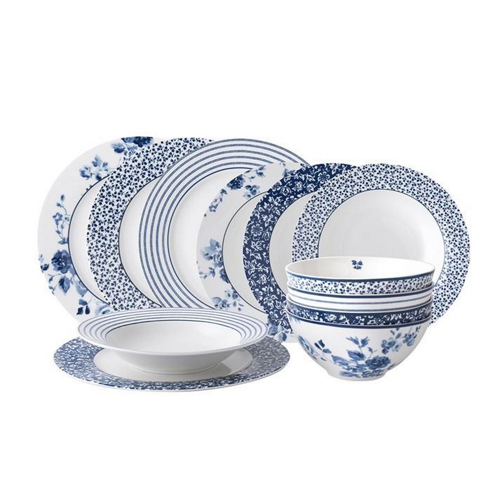 Laura Ashley - Blueprint Porcelain Dinnerware Set 12pcs | Peter's of ...