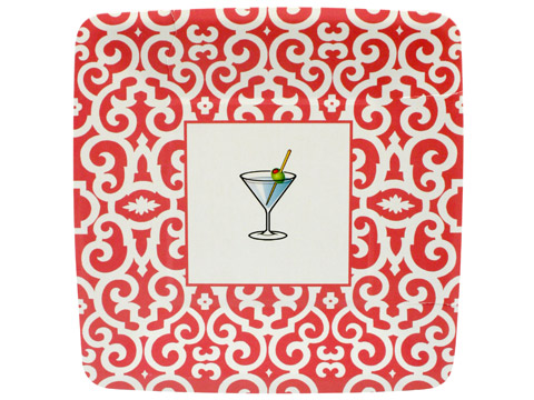 Michel Design - Paper Plates Martini Large Set 8pce | Peter's of Kensington