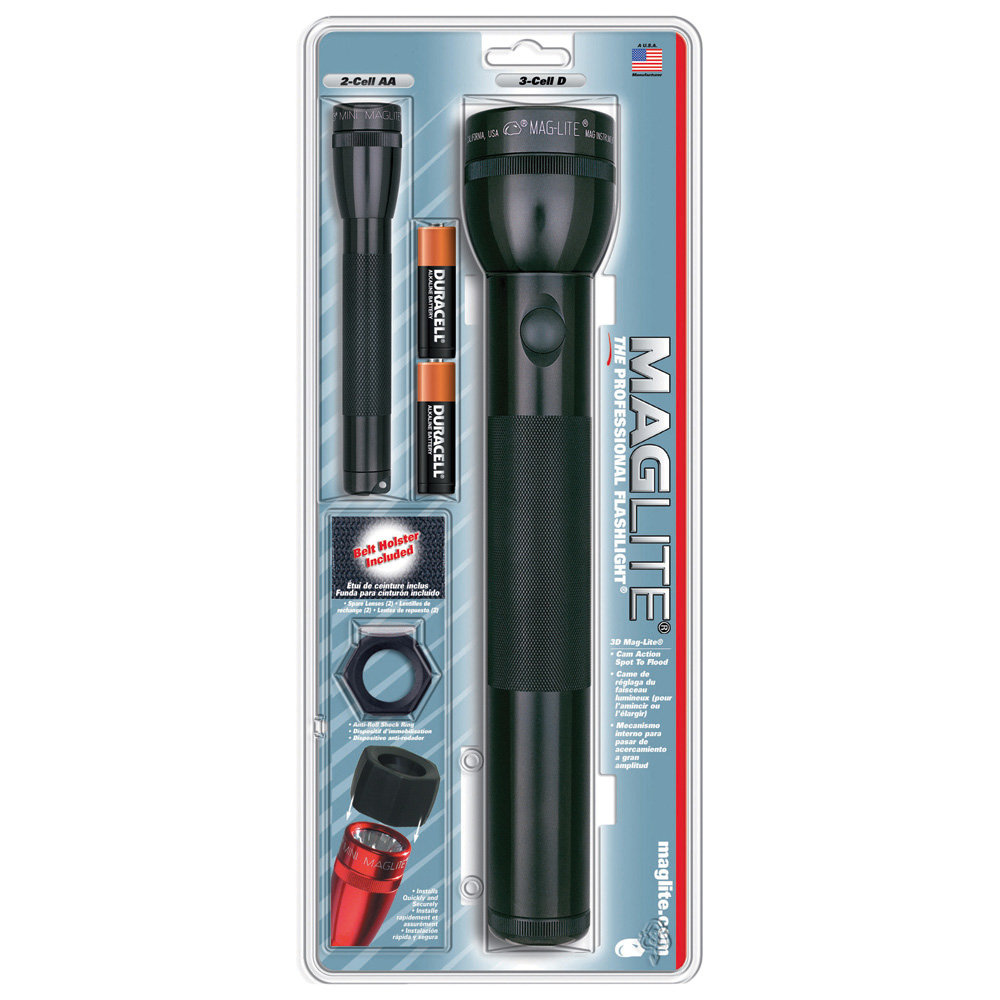 Maglite - Flashlight 3D & 2AA Set 2pce | Peter's of Kensington