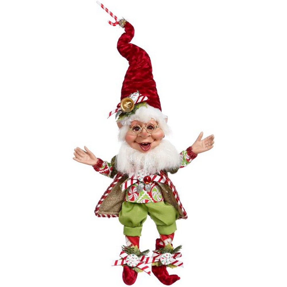 Mark Roberts - Candy Cane Elf Small 28cm | Peter's of Kensington