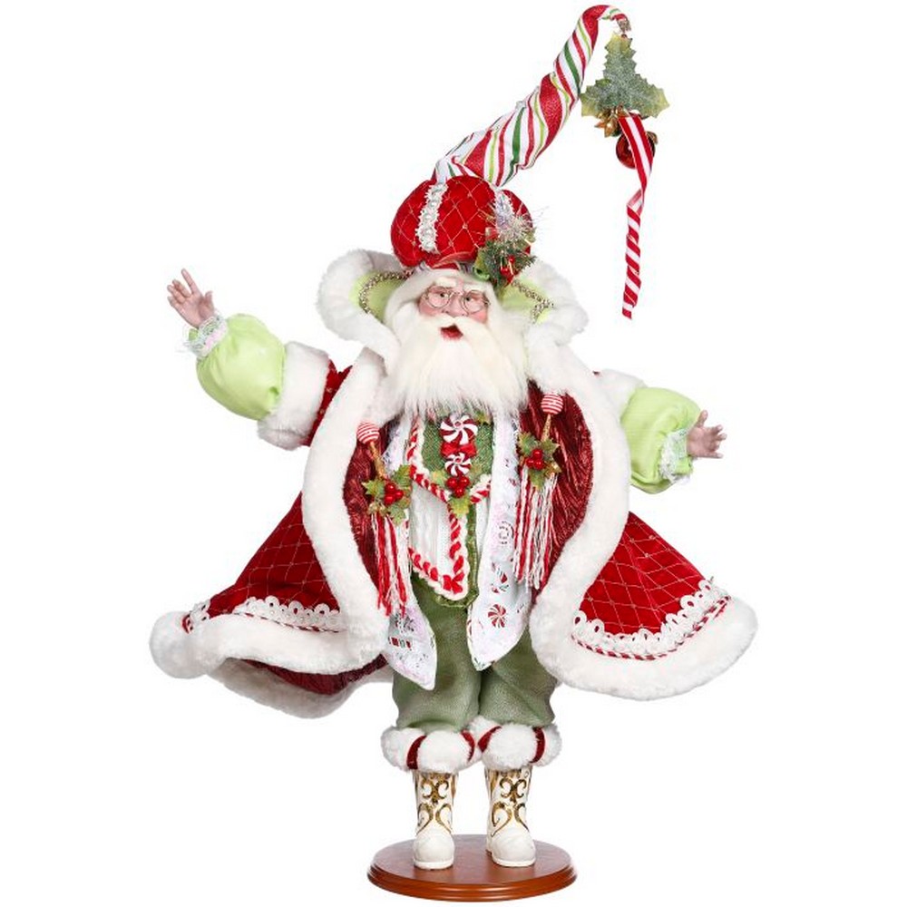 Mark Roberts - Candy Cane Santa 55cm | Peter's of Kensington