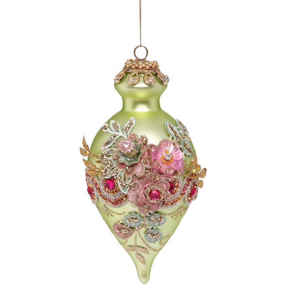 Mark Roberts - Kings Jewel Finial Ornament Lite Green 20cm | Peter's of ...