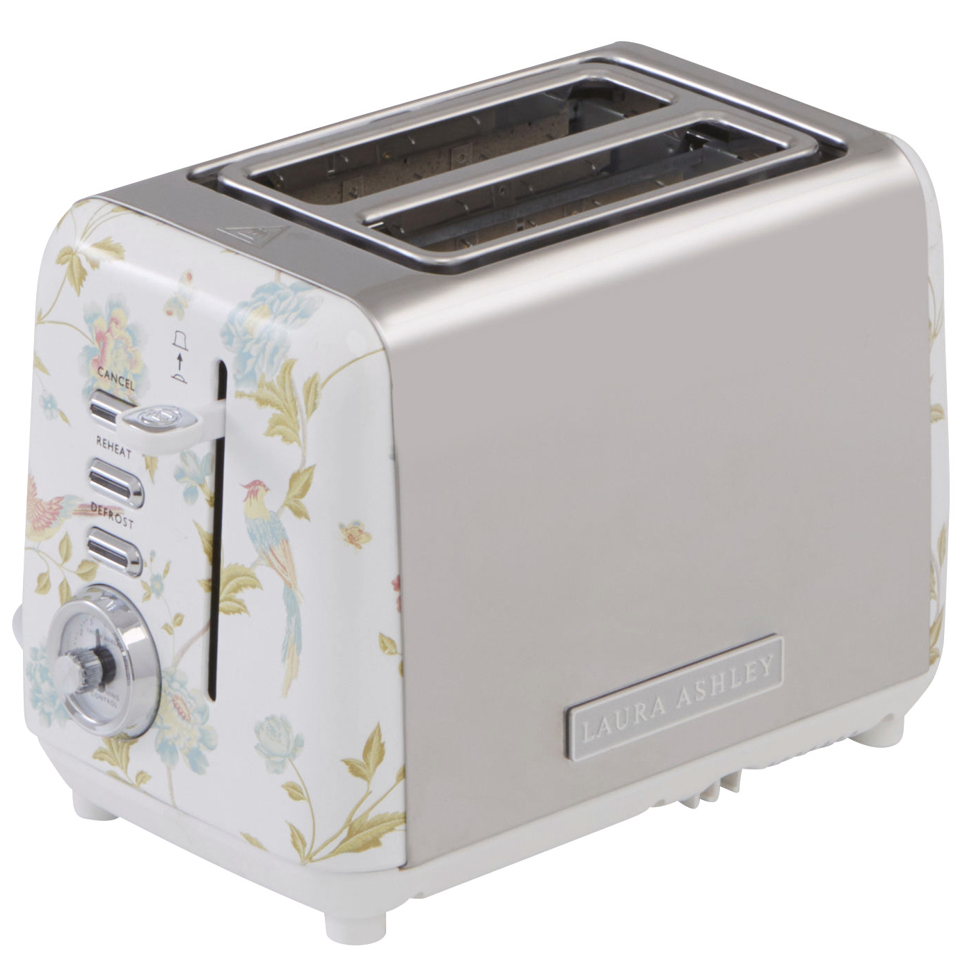 Laura Ashley - 2 Slice Toaster White & Silver | Peter's of Kensington