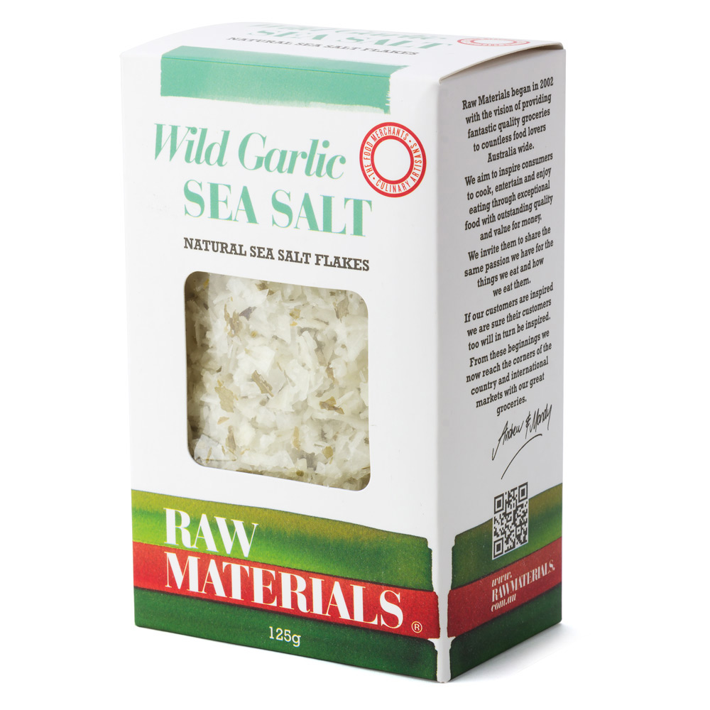 Raw Materials - Wild Garlic Natural Sea Salt Flakes 125g | Peter's of ...