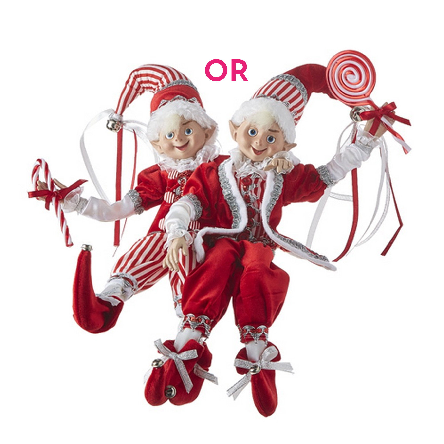 Raz - PEP Poseable Elf Red 40cm | Peter's of Kensington