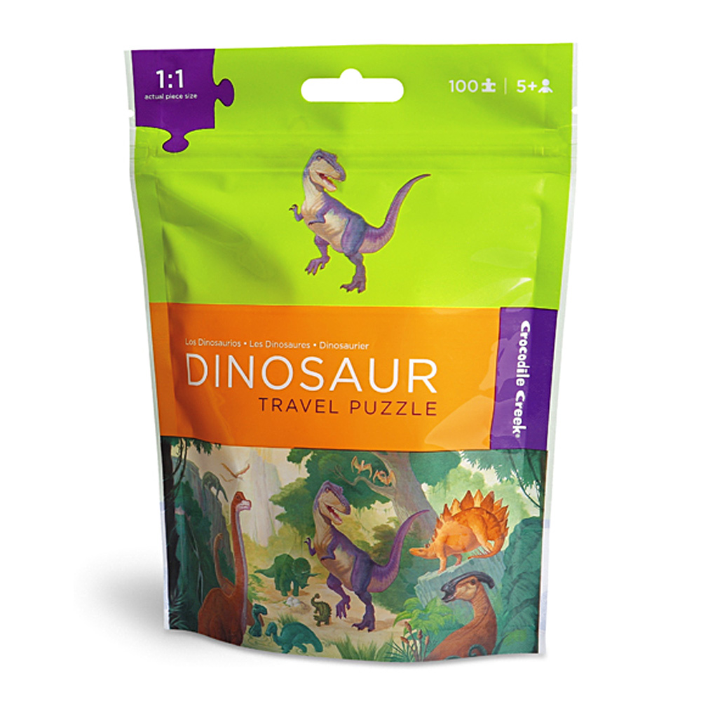 Crocodile Creek - Dinosaurs Travel Pouch Puzzle | Peter's of Kensington