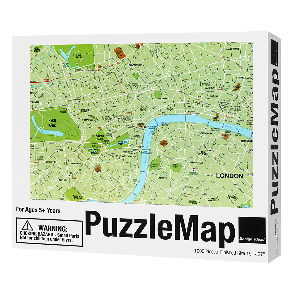 Design Ideas - Puzzle Map London 1000pce | Peter's of Kensington