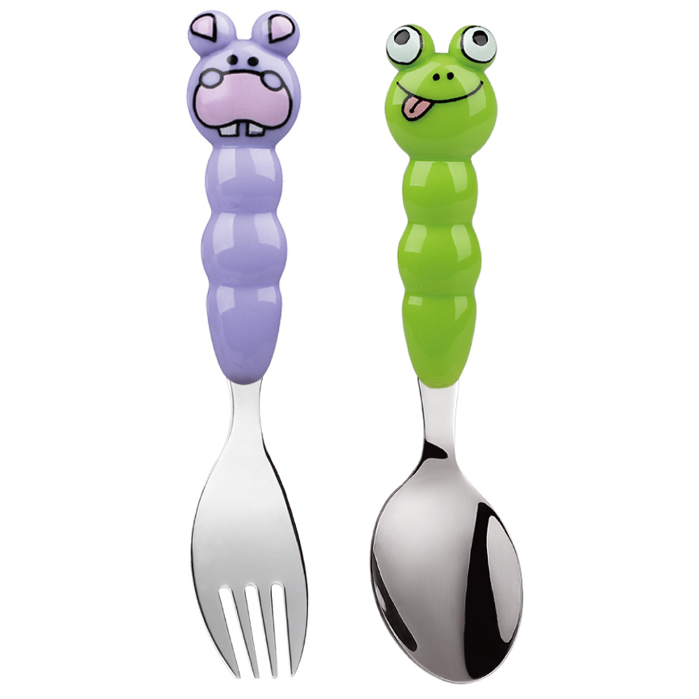 Eat4Fun - Hippo + Froggie Kids' Cutlery Set | Peter's of Kensington