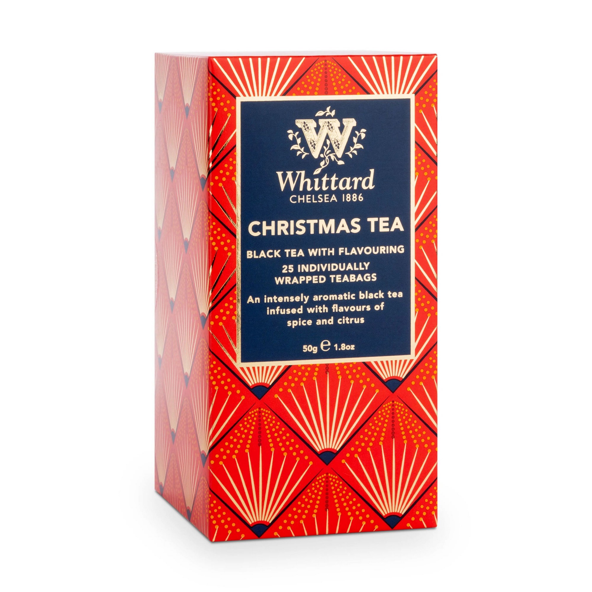 Whittard Of Chelsea - Christmas Tea 25 Tea Bags 50g | Peter's of Kensington