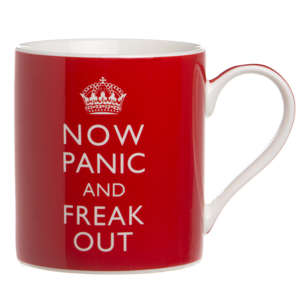 The Leonardo Collection - Now Panic & Freak Out Mug | Peter's of Kensington