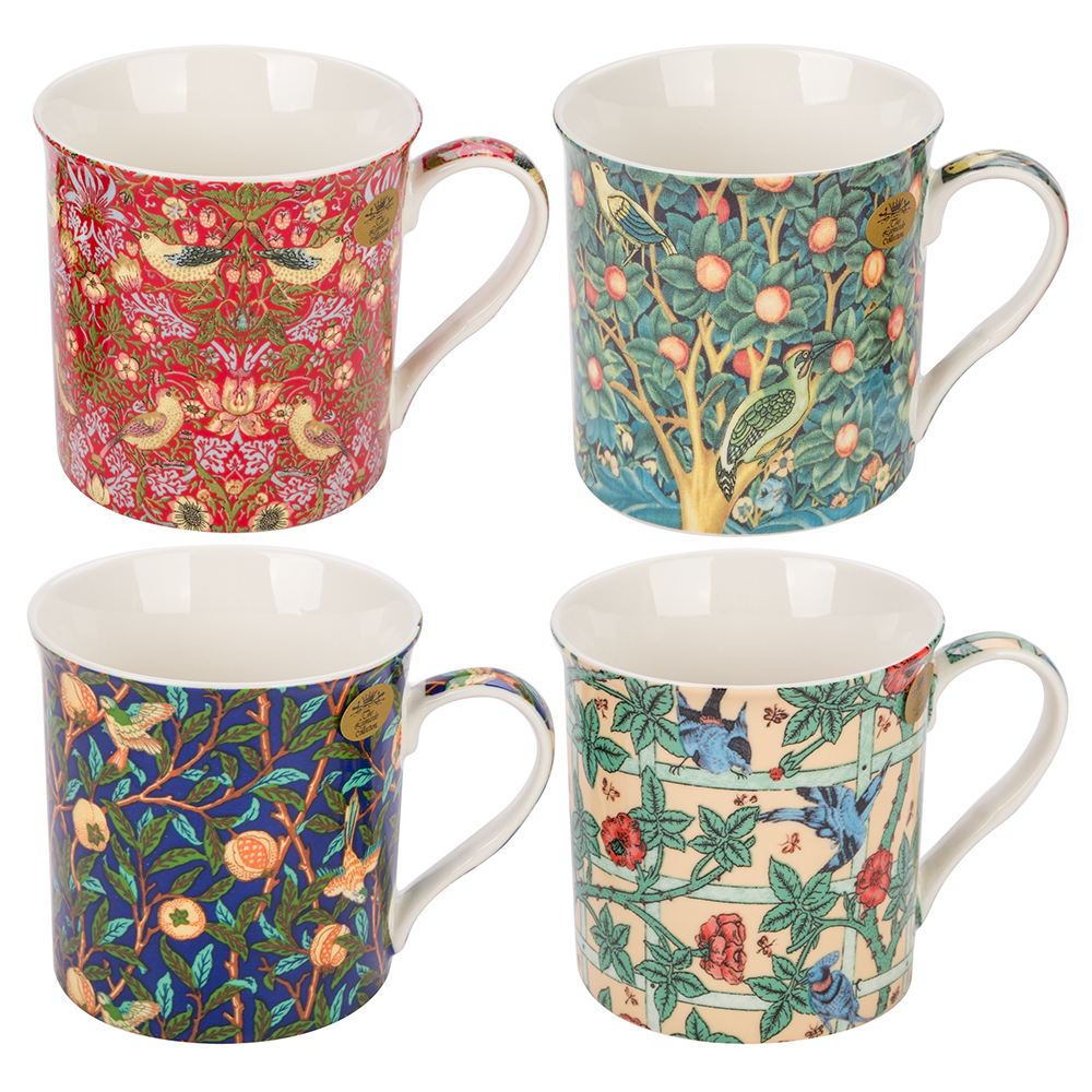 The Leonardo Collection - William Morris Birds Mugs Set 4pce | Peter's ...