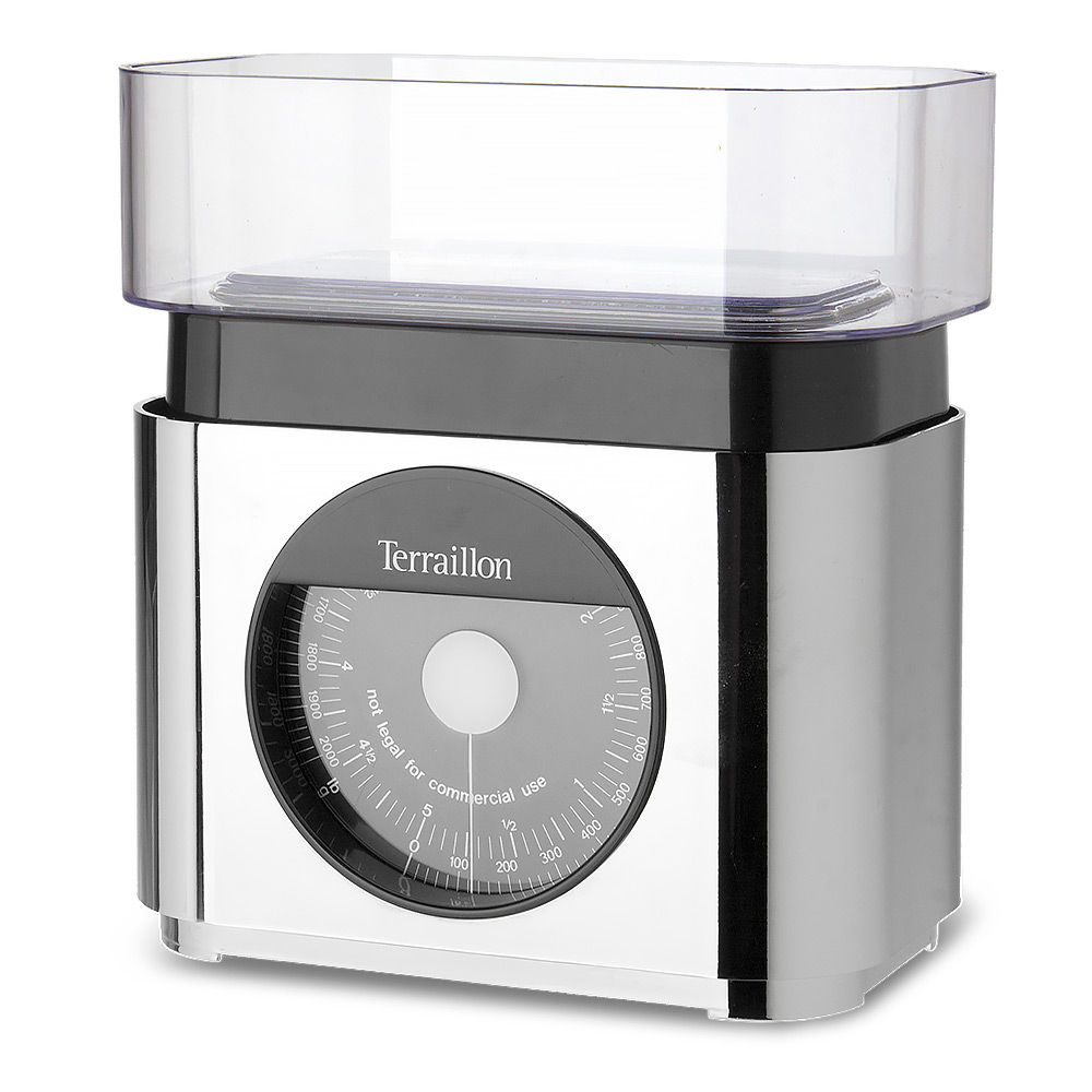 Terraillon - BA22 Chrome Mechanical Kitchen Scale | Peter's of Kensington