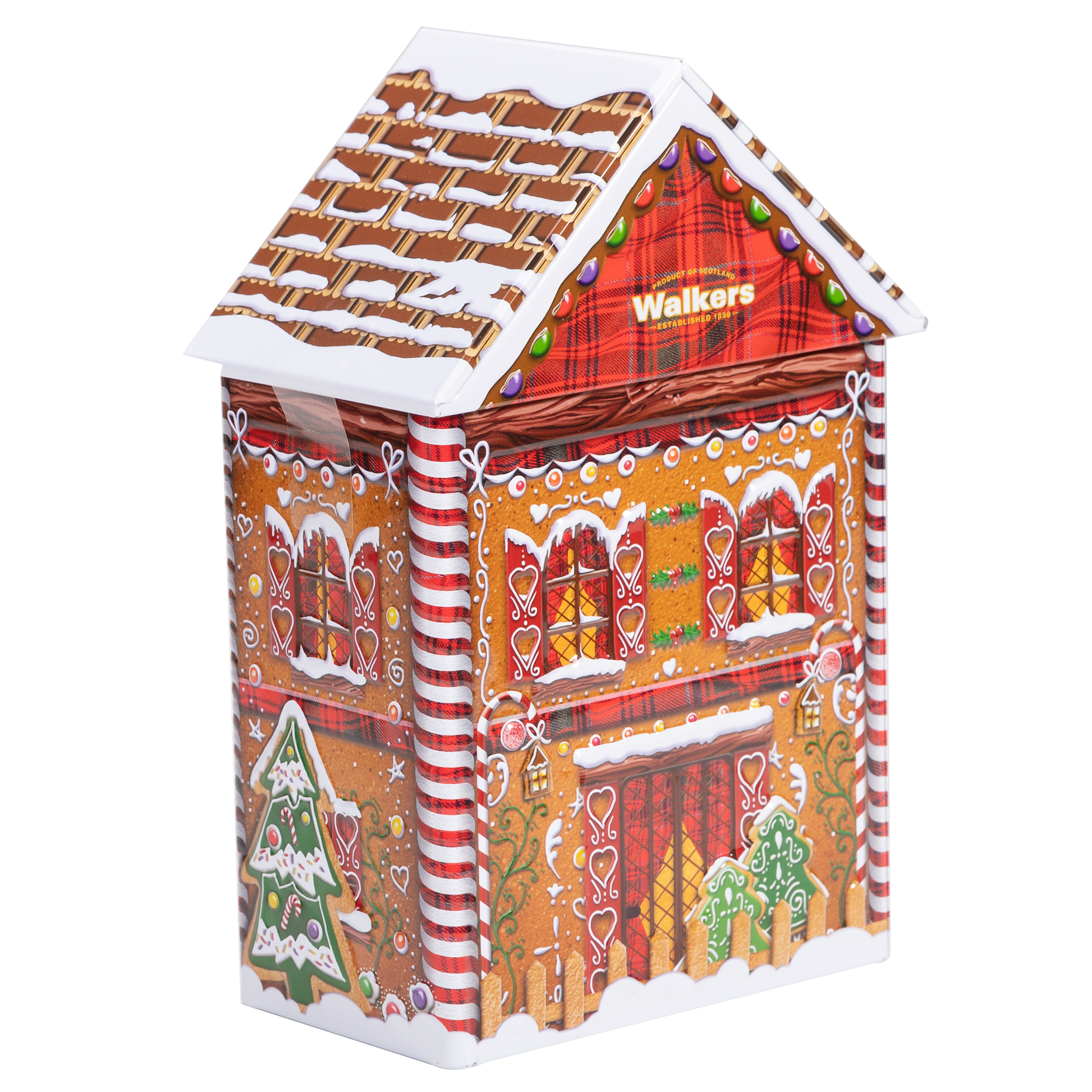 Walkers - Gingerbread House Tin 200g | Peter's of Kensington